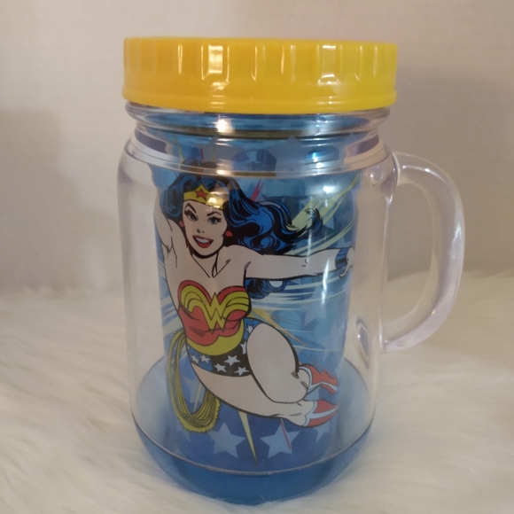 DC Comics | Dining | Wonder Woman Insulated Mason Jar Tumbler | Poshmark